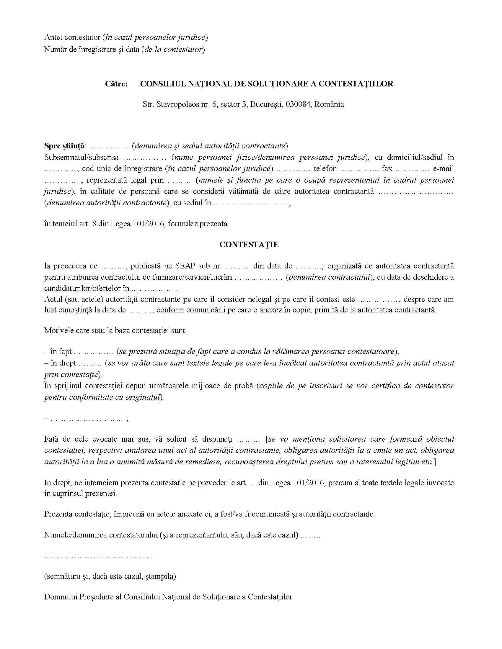 Cum fac o contestatie catre CNSC la o achizitie publica? - Licitatii ...